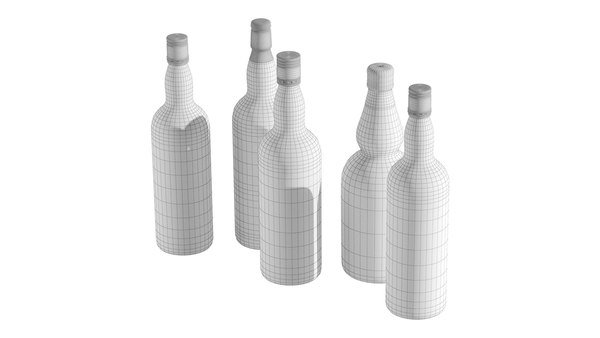 modelo 3d Botellas Botella 01 - TurboSquid 2116420