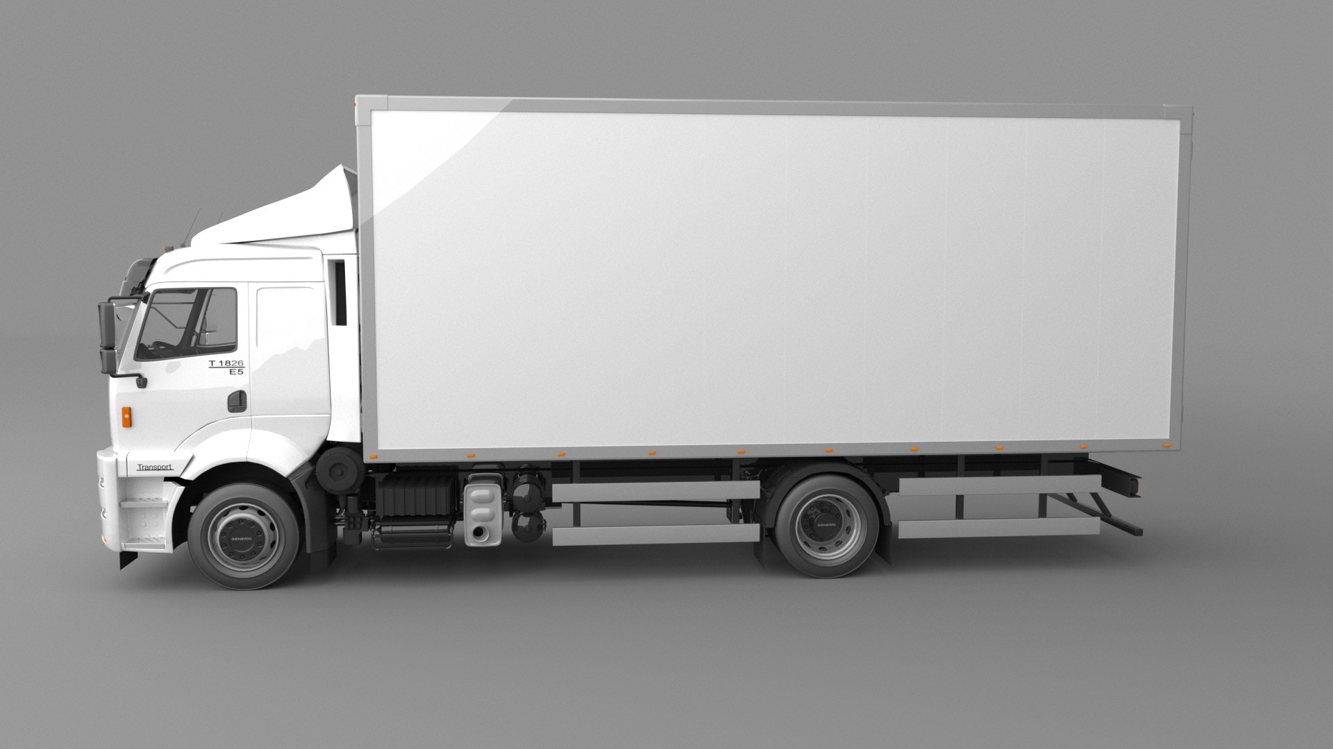 2015 Generic Transport T1826 E5 Box Truck 3D model - TurboSquid 2152024
