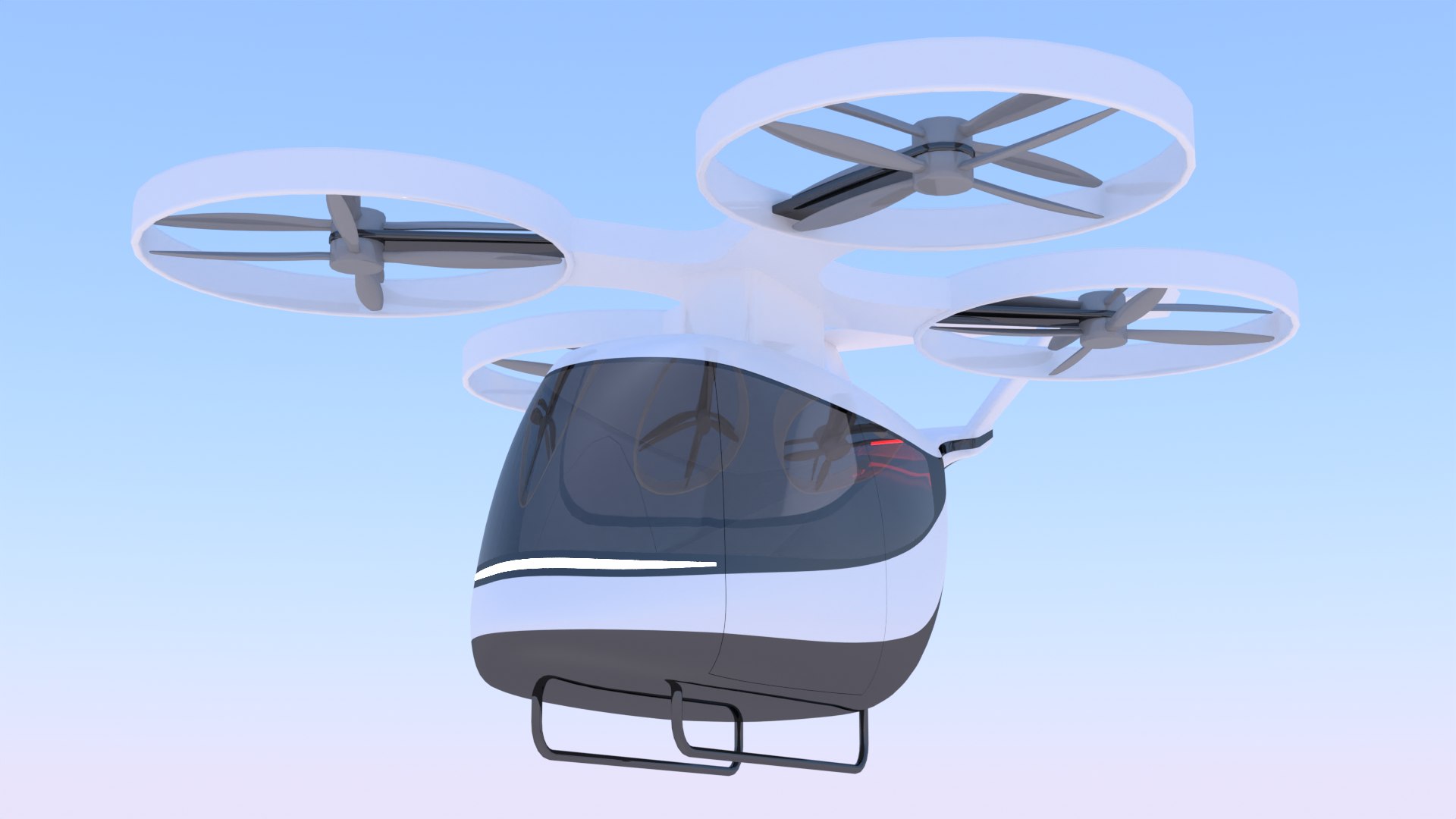 3D Future Passenger Drone Exterior - TurboSquid 2194703