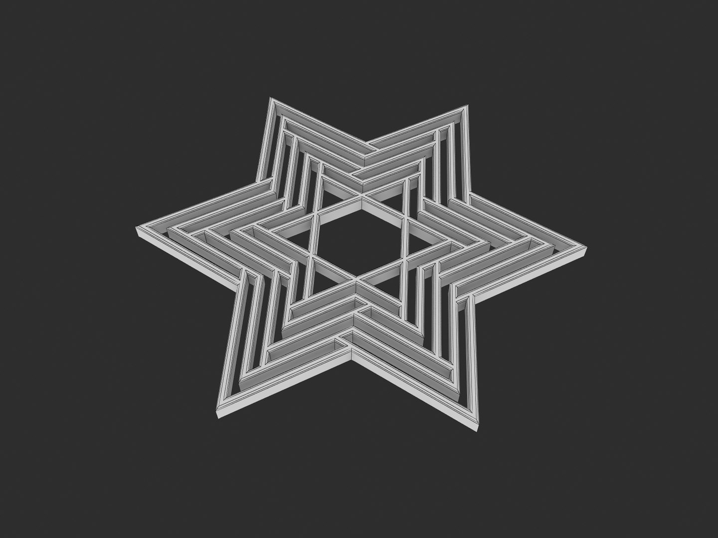 3D star david - TurboSquid 1416856