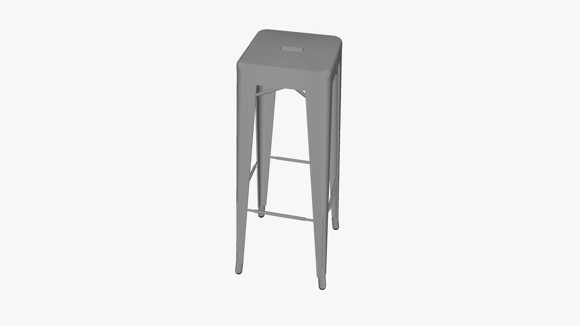 3D Tolix Stool Model - TurboSquid 1696675