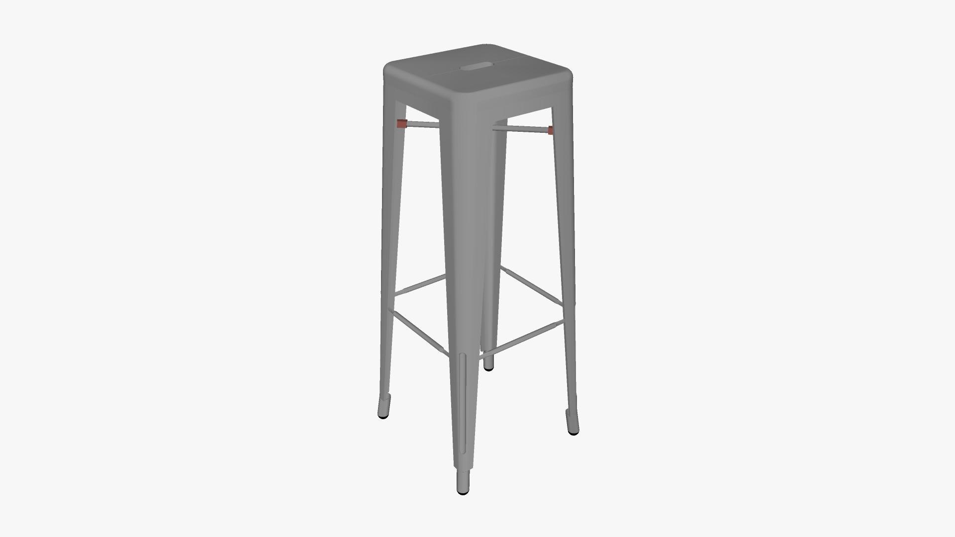 3D Tolix Stool Model - TurboSquid 1696675
