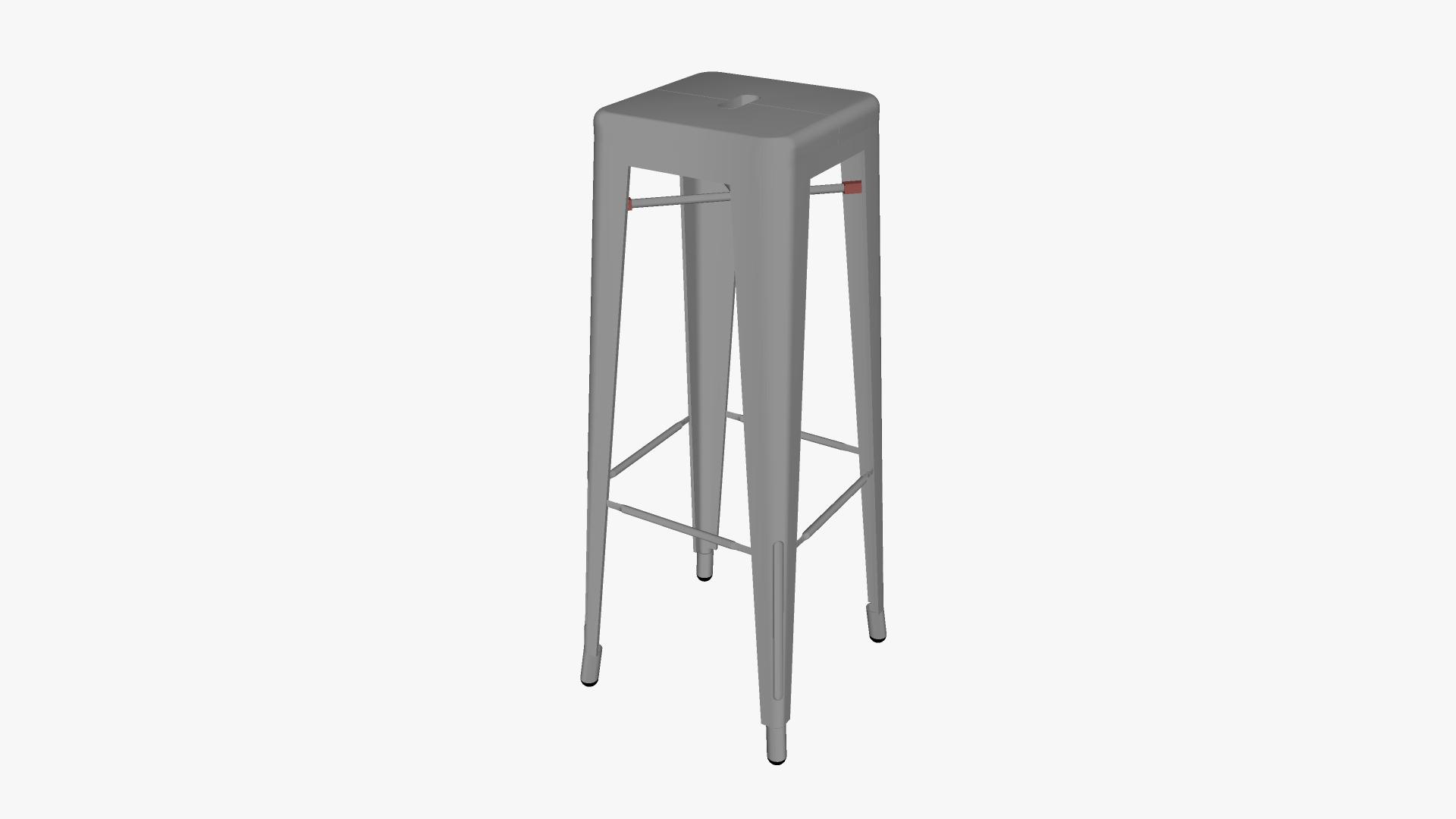 3D Tolix Stool Model - TurboSquid 1696675