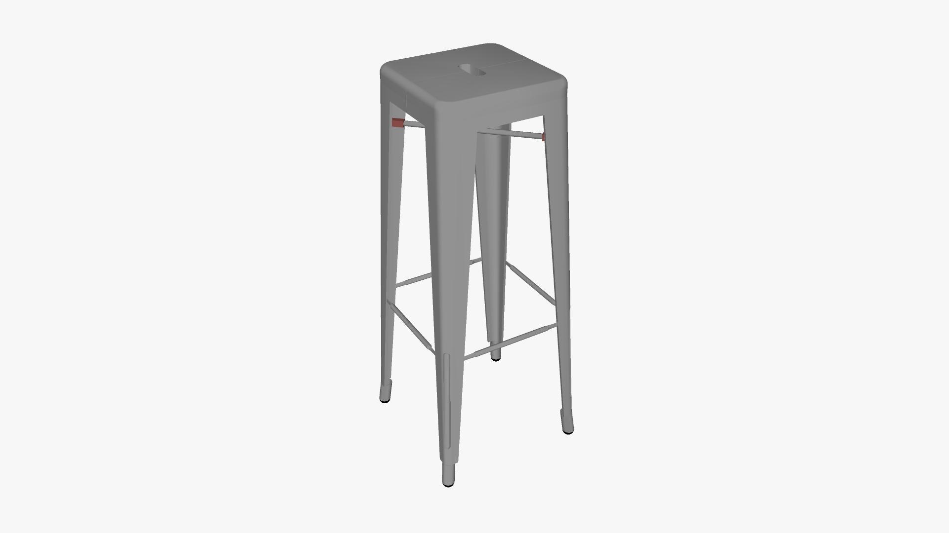 3D Tolix Stool Model - TurboSquid 1696675