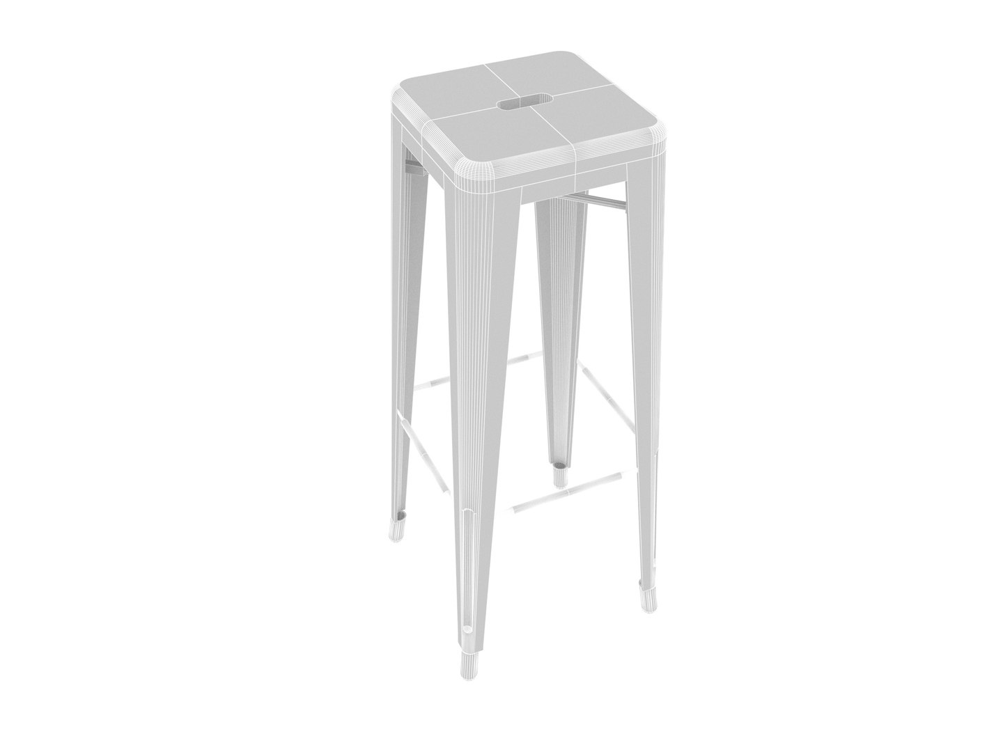 3D Tolix Stool Model - TurboSquid 1696675