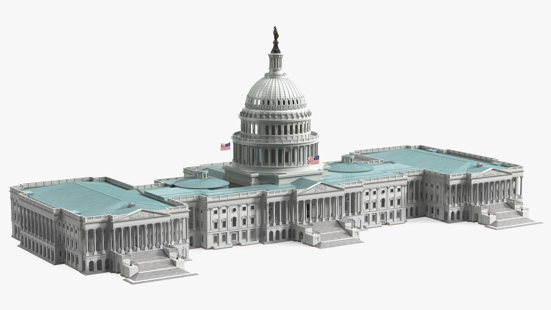 3D Model United States Capitol Building - TurboSquid 1874744