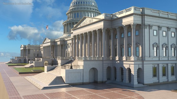 3D model United States Capitol Building - TurboSquid 1874744