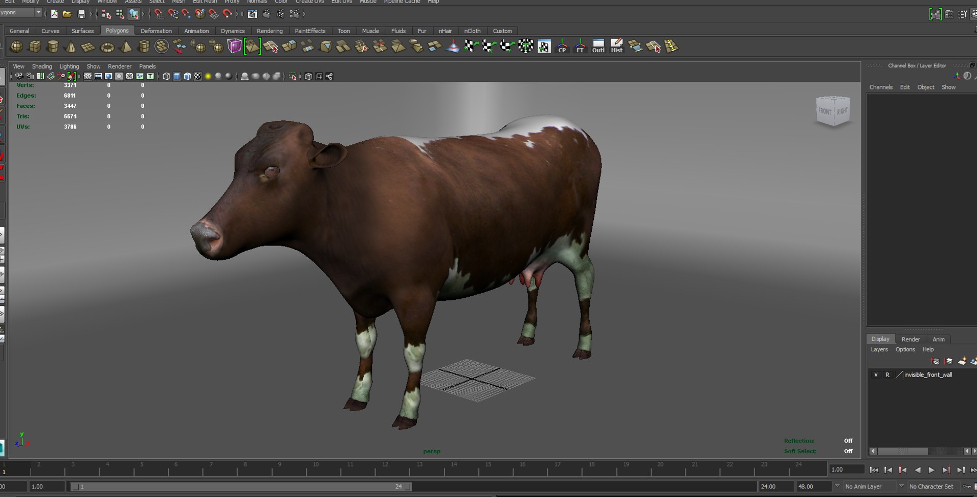Cow cattle 3D model - TurboSquid 1199254