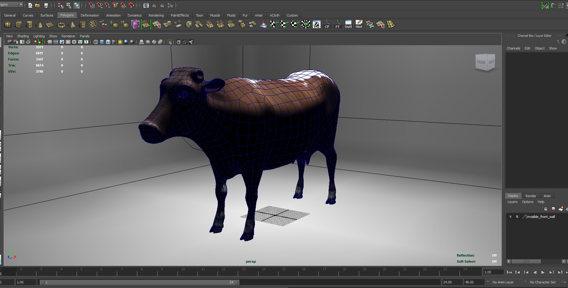 Cow cattle 3D model - TurboSquid 1199254