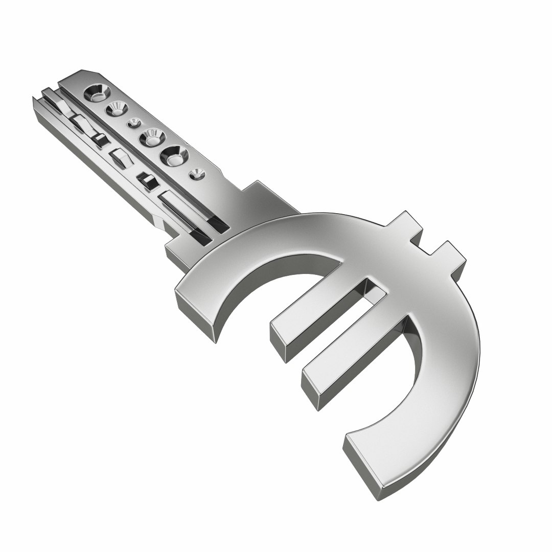 Realistic Key Euro 3D Model - TurboSquid 1214691