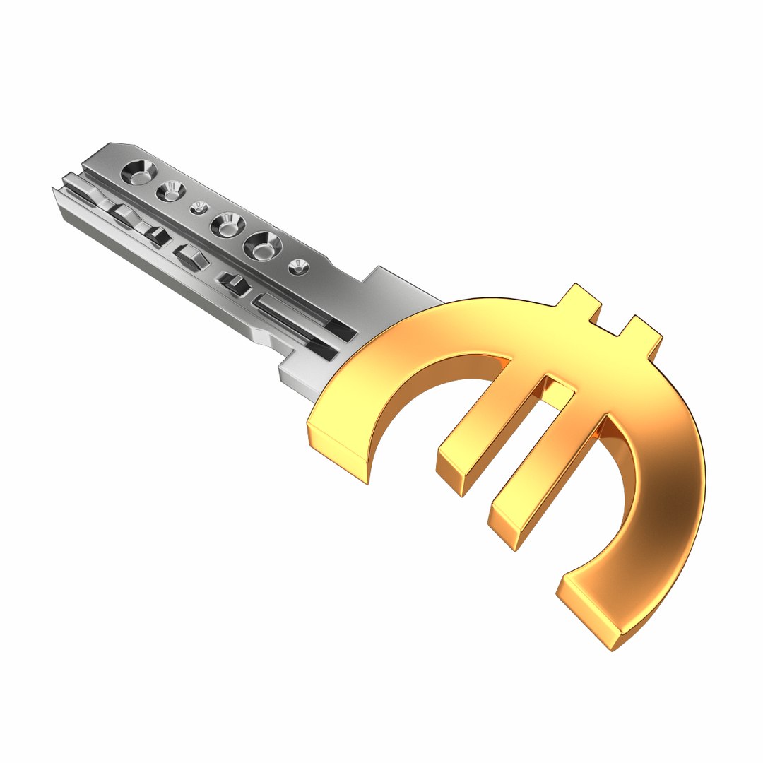 Realistic Key Euro 3D Model - TurboSquid 1214691