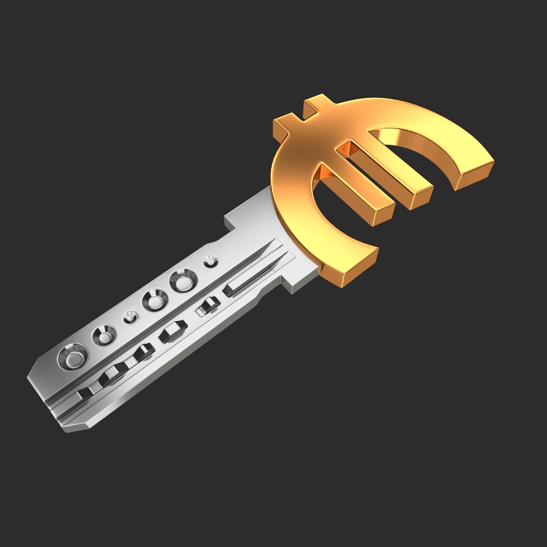 Realistic Key Euro 3D Model - TurboSquid 1214691