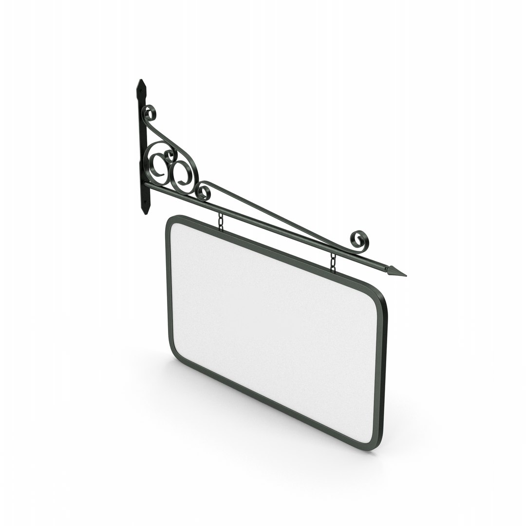 Hanging Street Signboard Model - TurboSquid 2114234