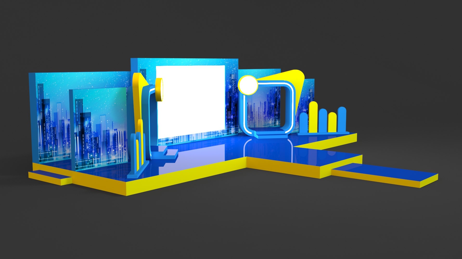 Fashion Show Stage Backdrop Model - TurboSquid 1775126