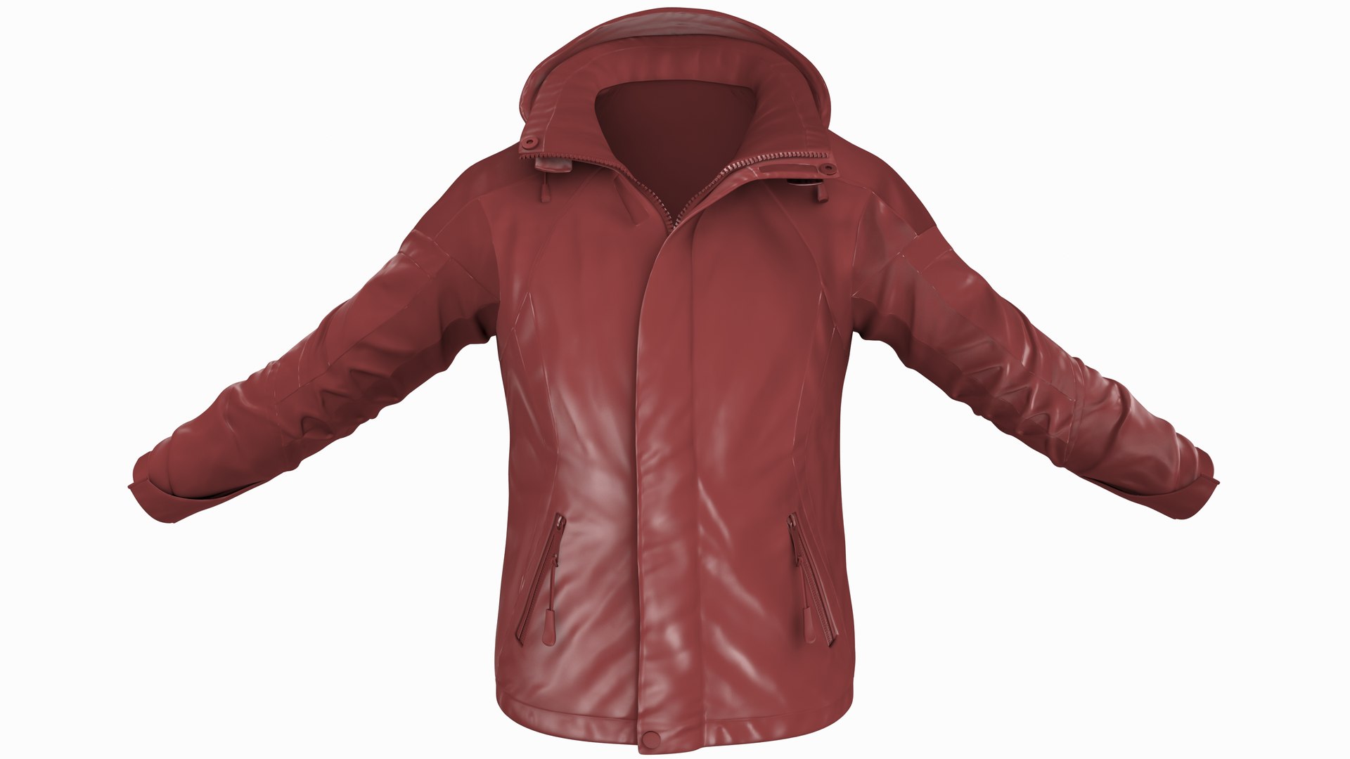 3D Female Winter Coat Model - TurboSquid 1951816