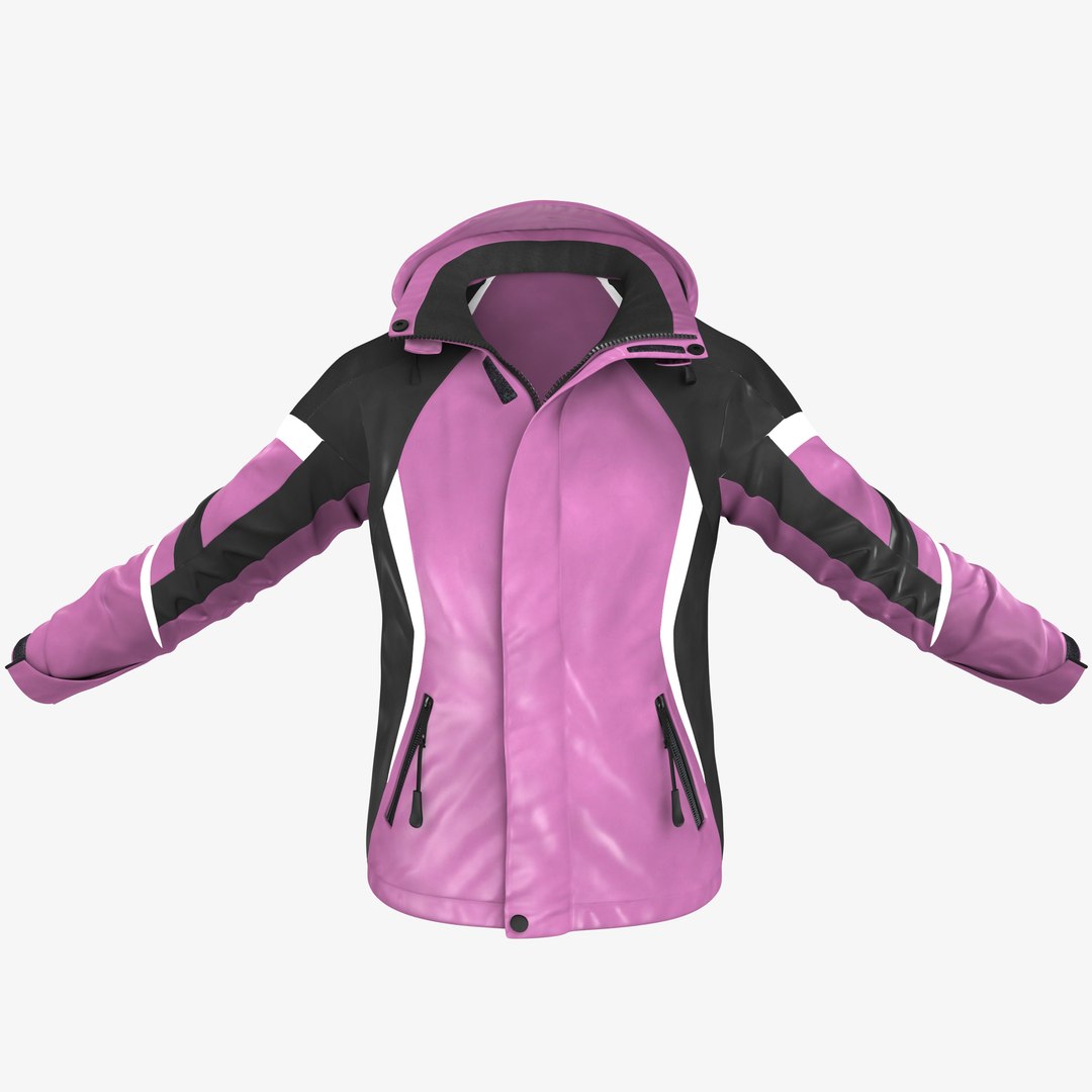 3D Female Winter Coat Model - TurboSquid 1951816