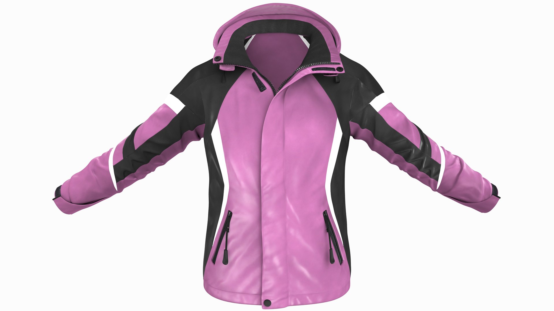 3D Female Winter Coat Model - TurboSquid 1951816