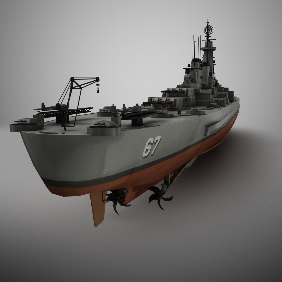 3D Uss 67 Montana - TurboSquid 1228799