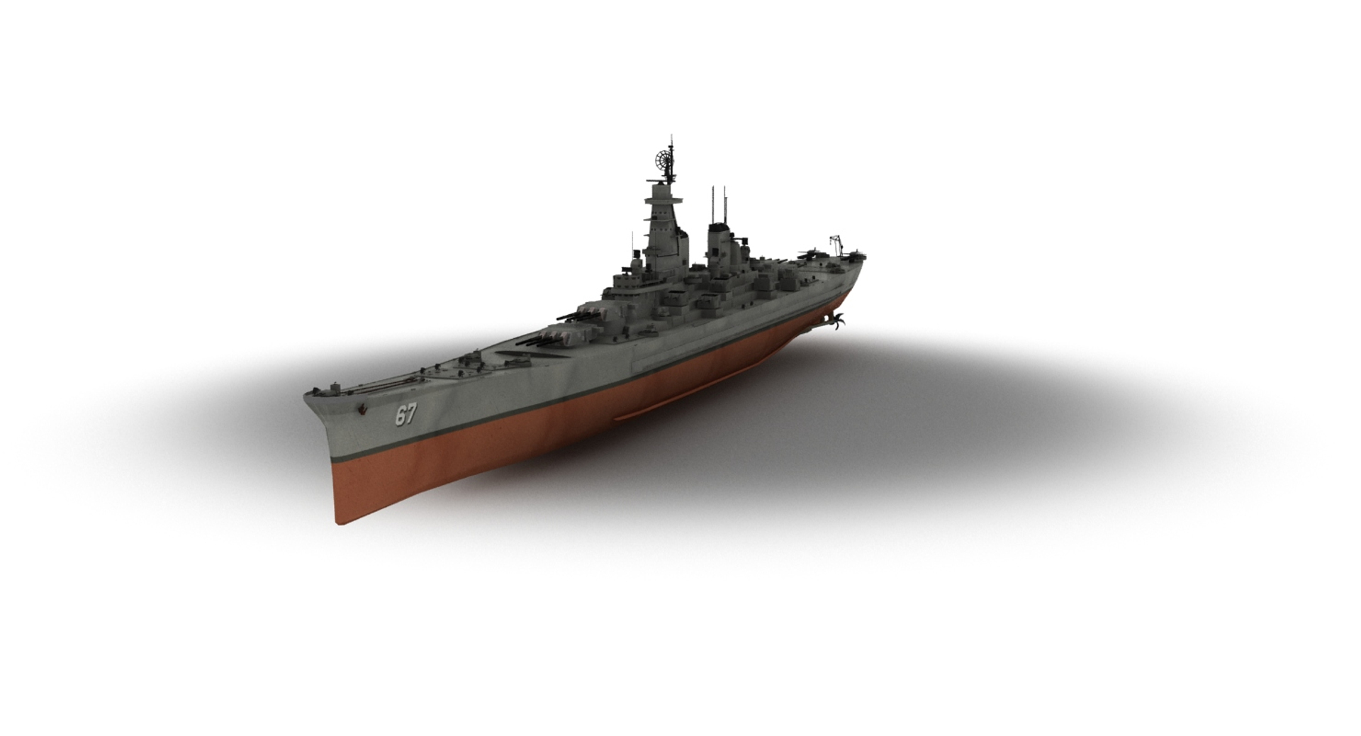 3D Uss 67 Montana - TurboSquid 1228799