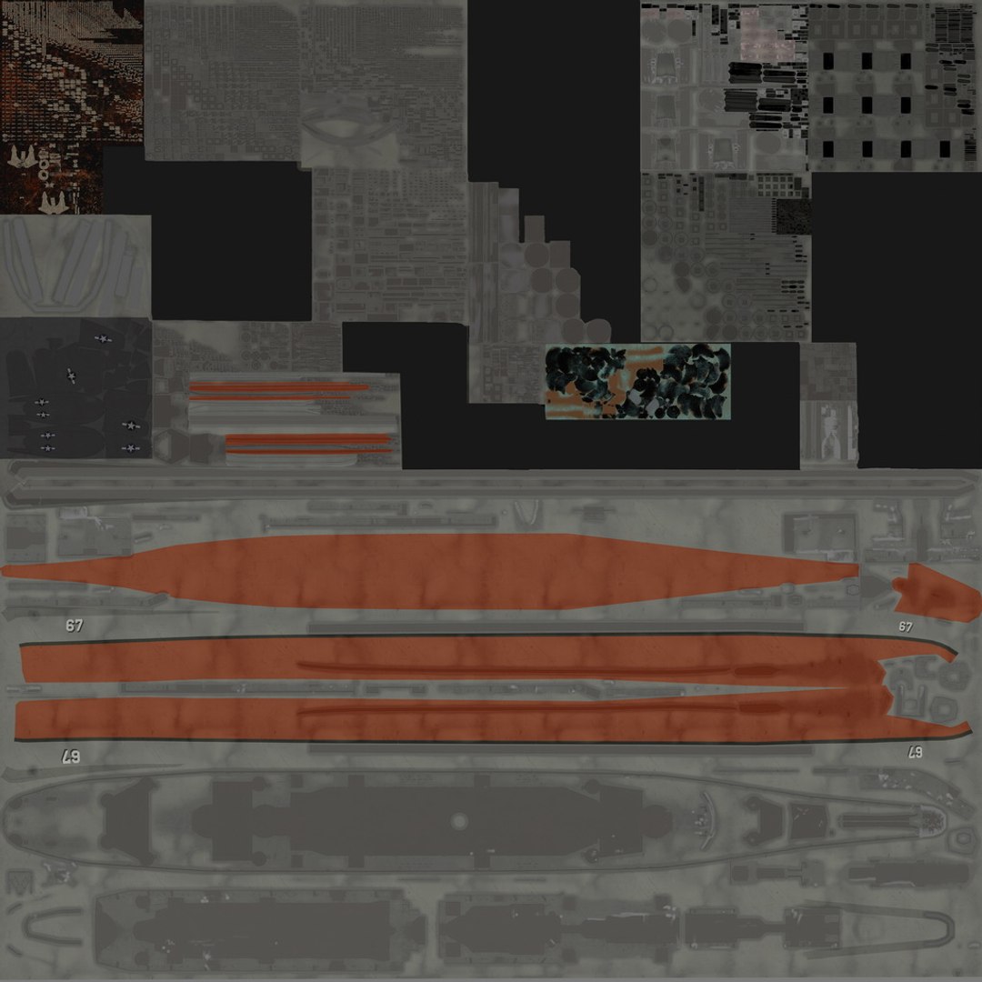 3D Uss 67 Montana - TurboSquid 1228799