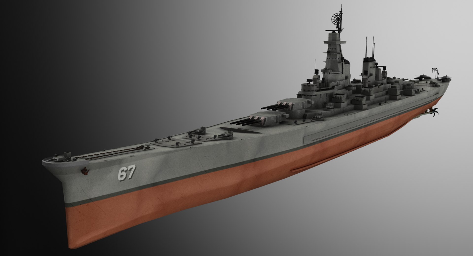 3D Uss 67 Montana - TurboSquid 1228799