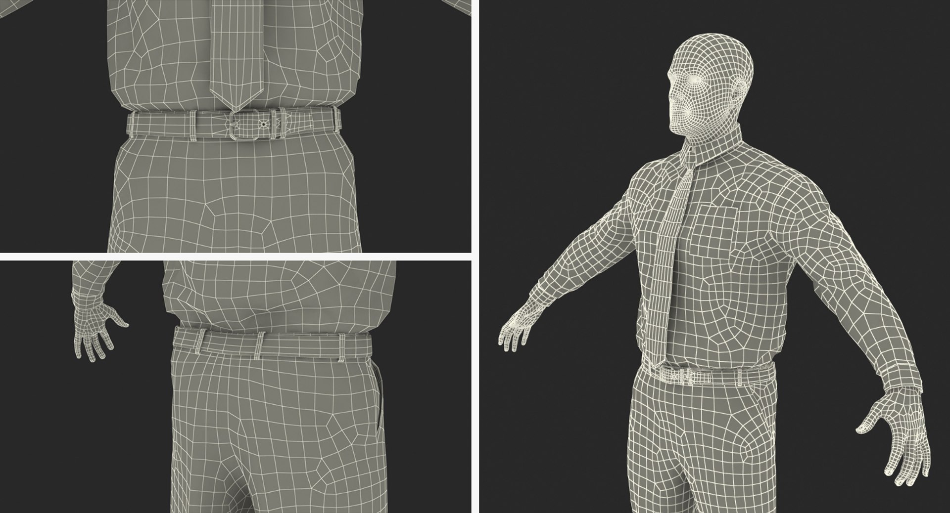 Office Worker 3d Model