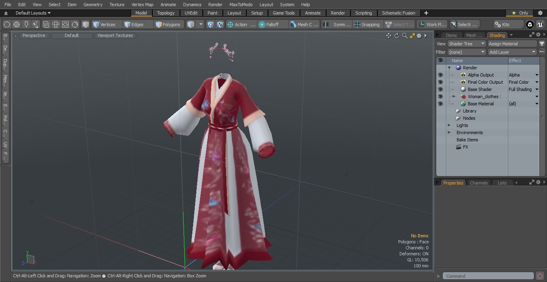 3D model Clothes Set Traditional Chinese Style for Women - TurboSquid 2022307