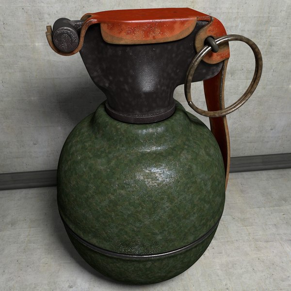 3d model fragmentation grenade
