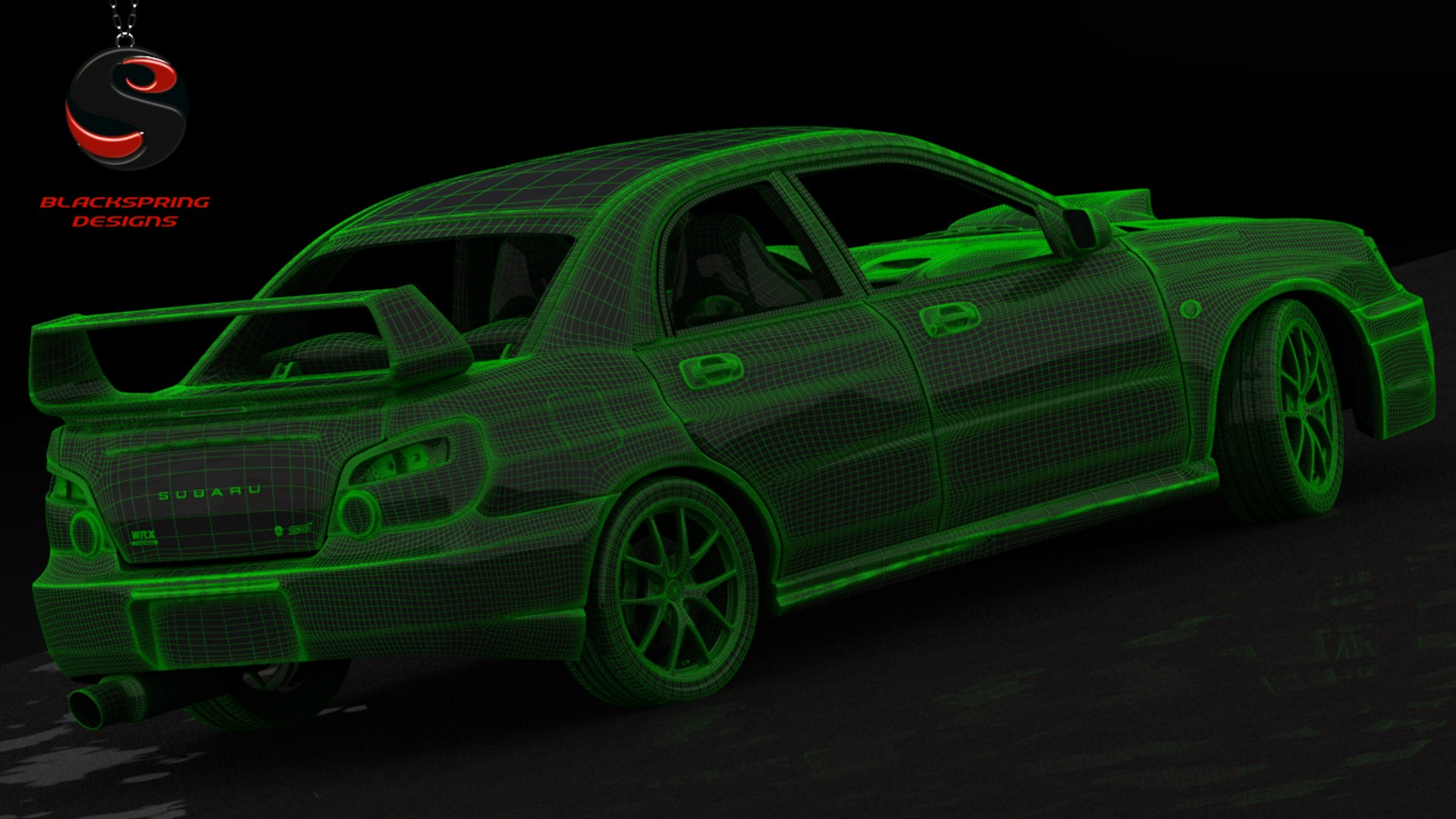 Subaru Impreza Wrx Sti 3d Dwg