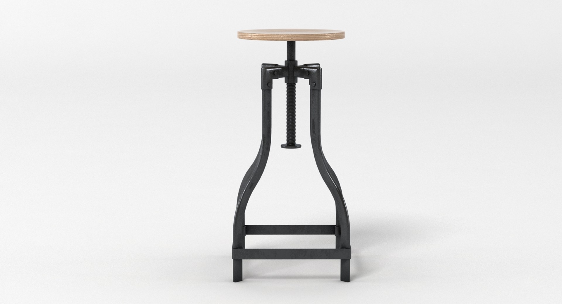 Barstool Realistic 3d Model