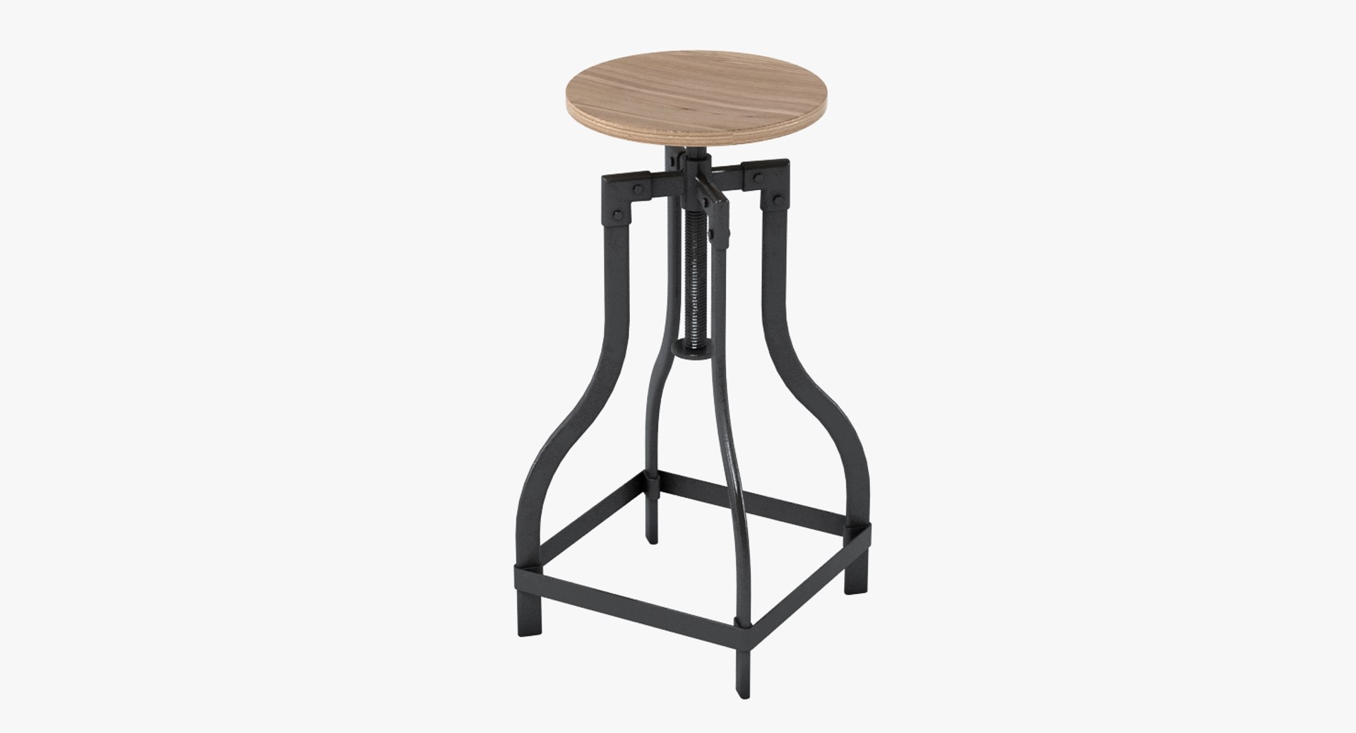 Barstool Realistic 3d Model