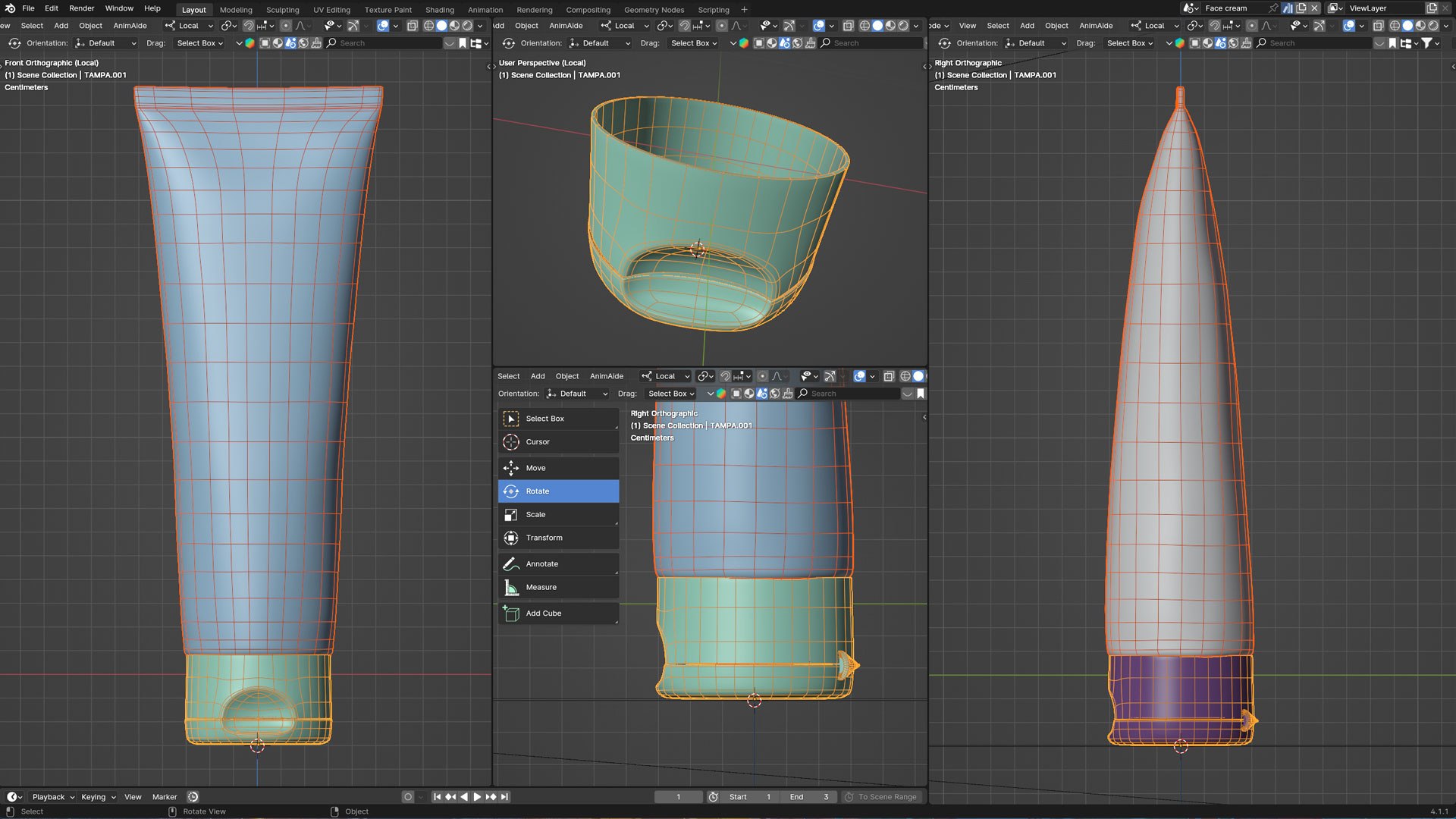 3D Cream Cosmetic Bottle Model - TurboSquid 2243167