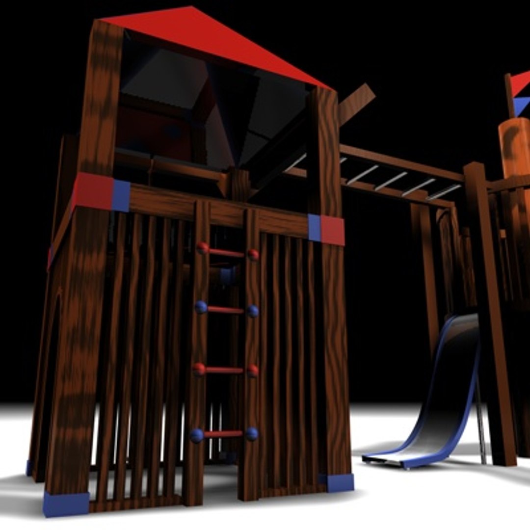 3d model outdoor play structure