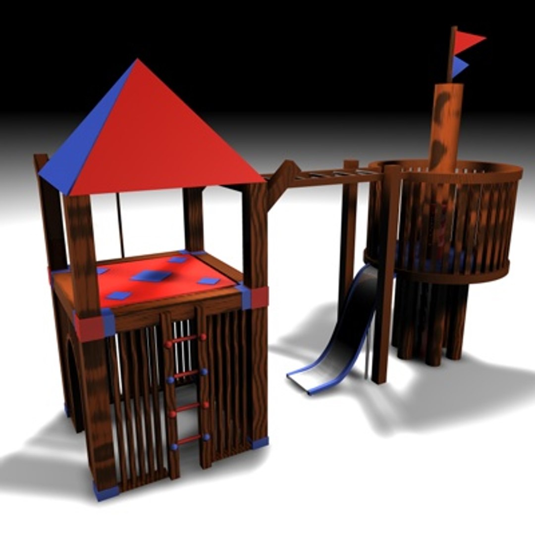 3d model outdoor play structure