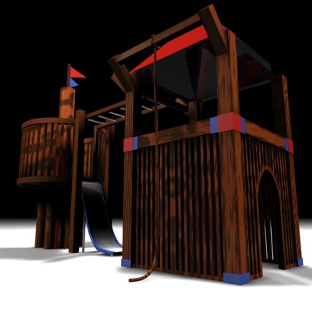 3d model outdoor play structure