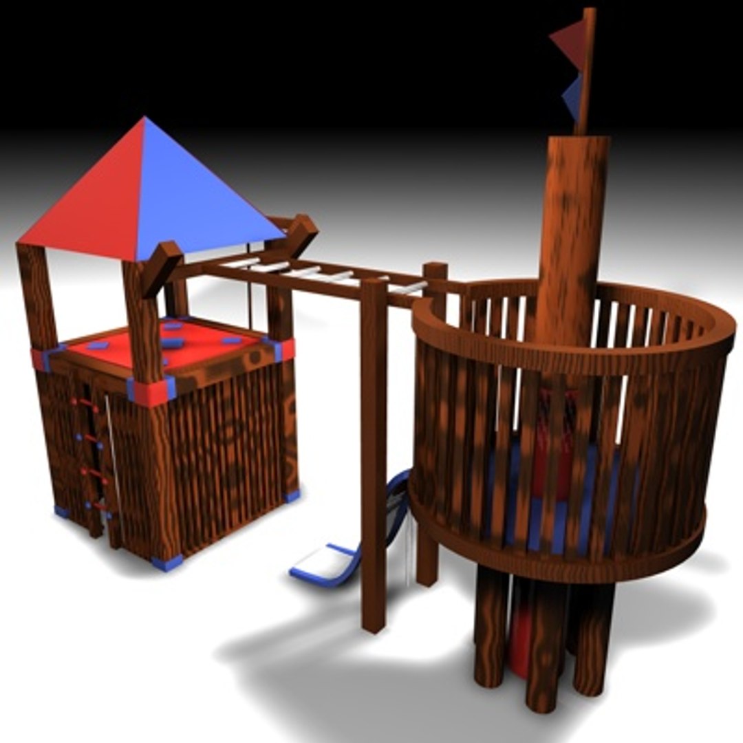 3d model outdoor play structure
