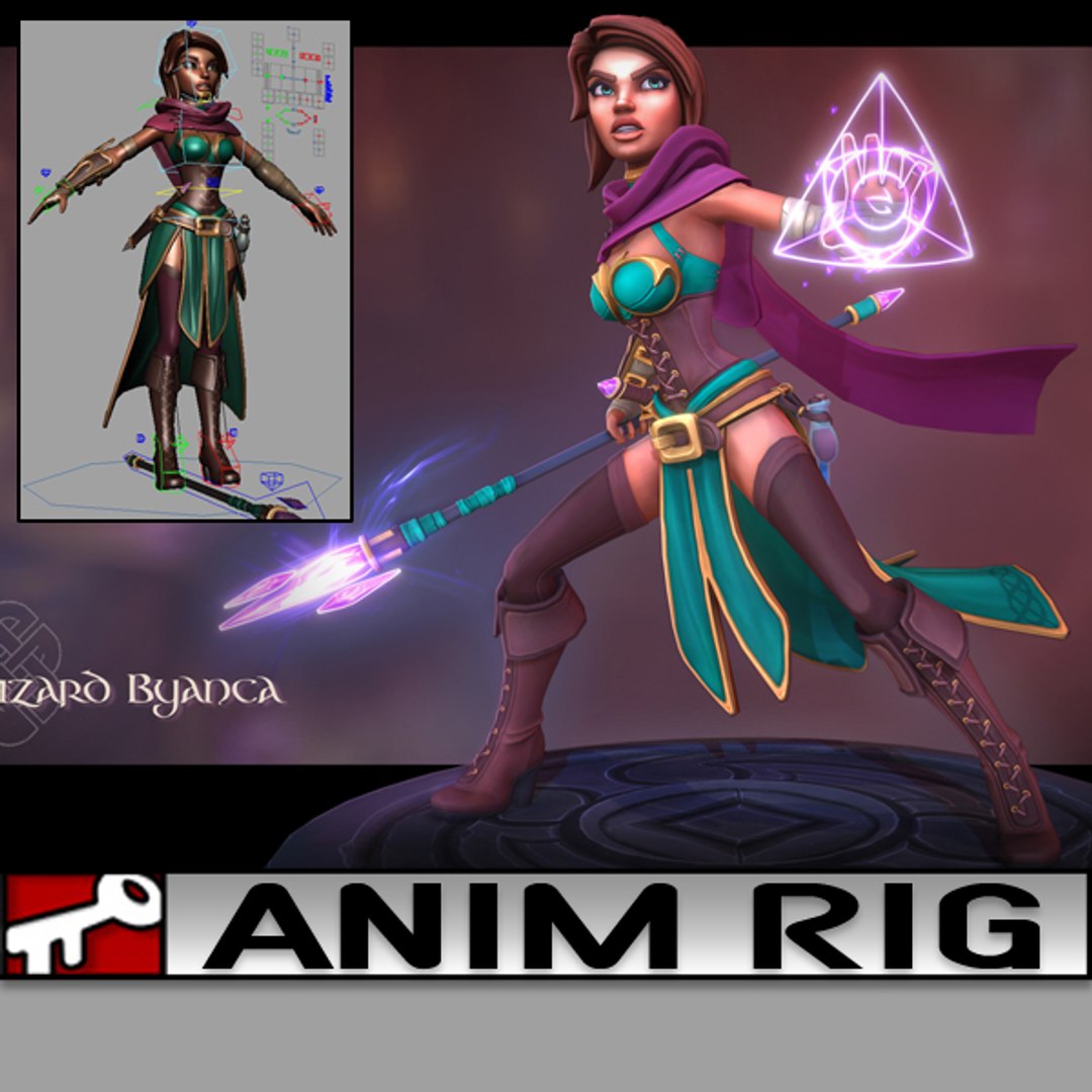 3D Mage Wizard Model - TurboSquid 1283942