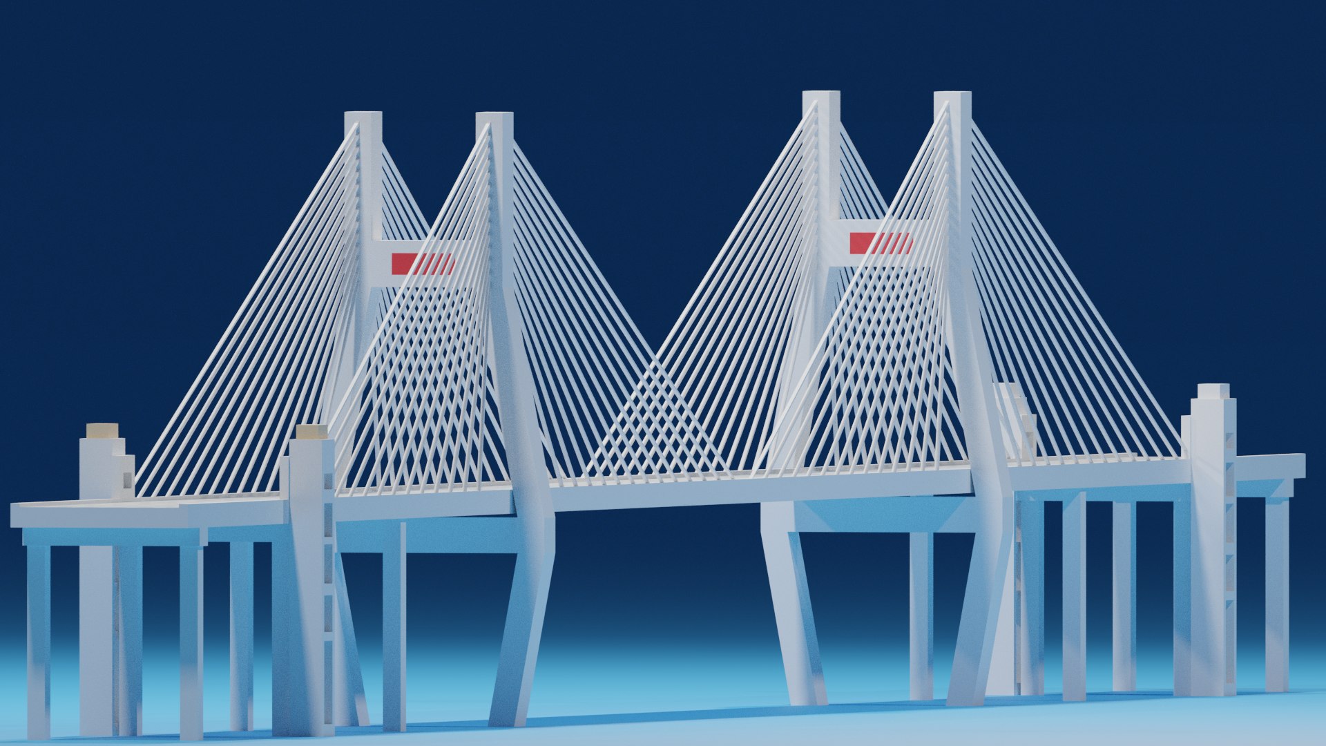 3D Cartoon Shanghai Nanpu Bridge Model - TurboSquid 1781088