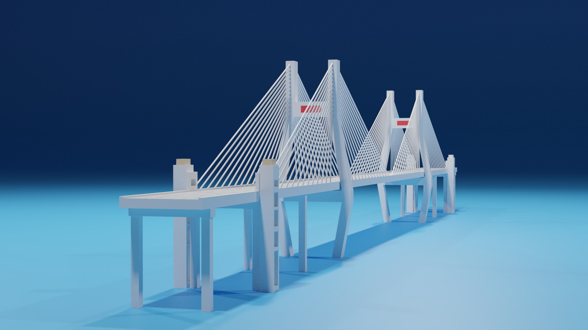 3D Cartoon Shanghai Nanpu Bridge Model - TurboSquid 1781088