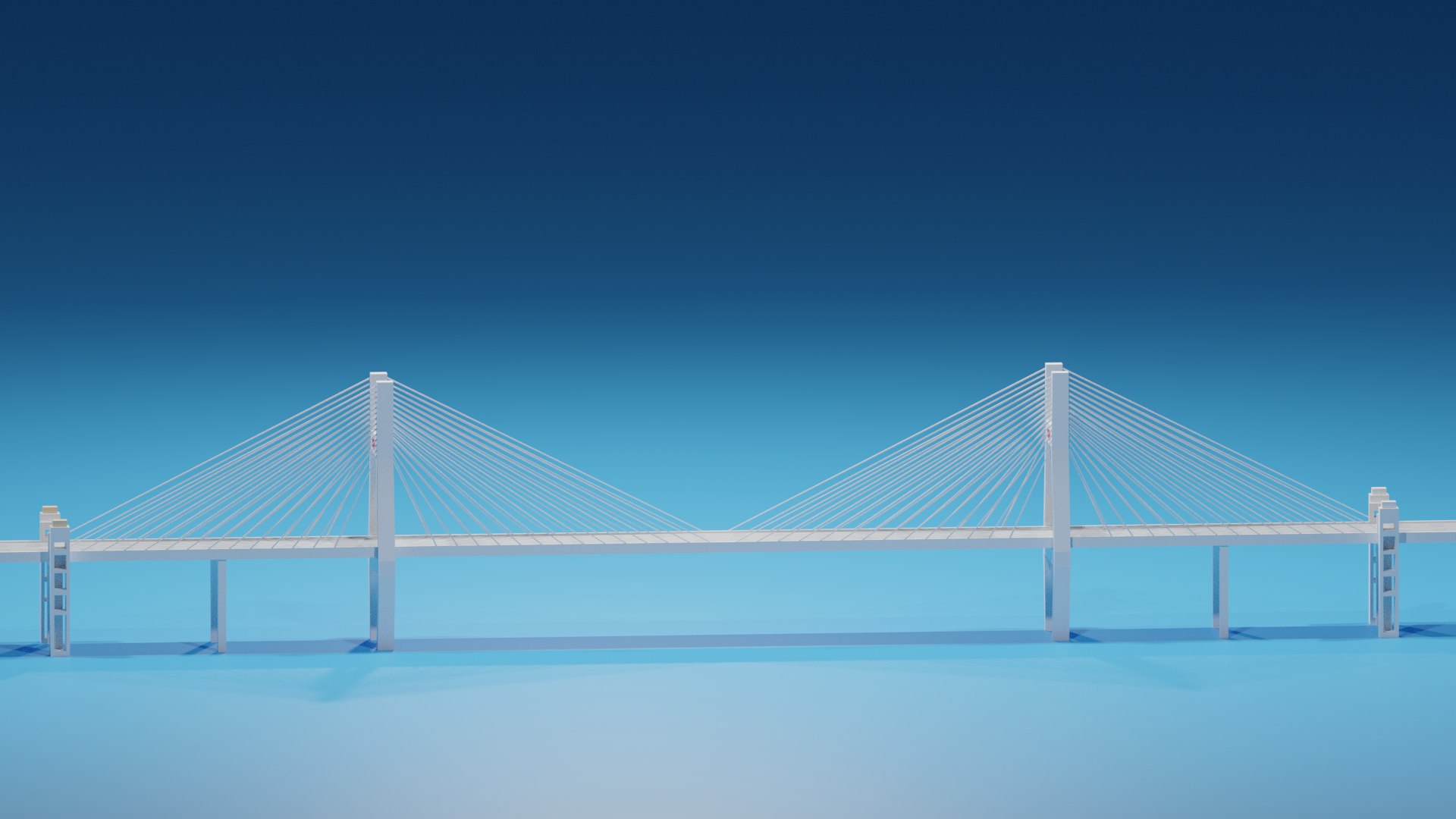 3D Cartoon Shanghai Nanpu Bridge Model - TurboSquid 1781088