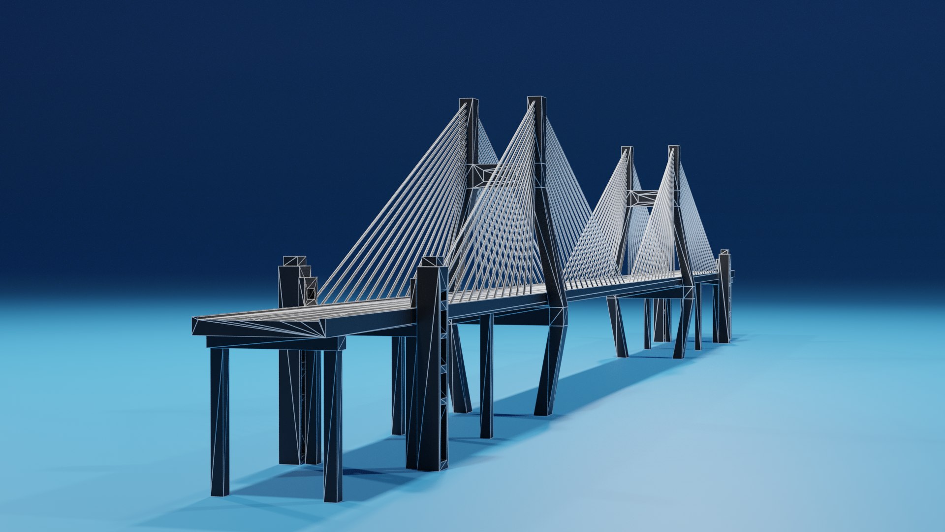3D Cartoon Shanghai Nanpu Bridge Model - TurboSquid 1781088