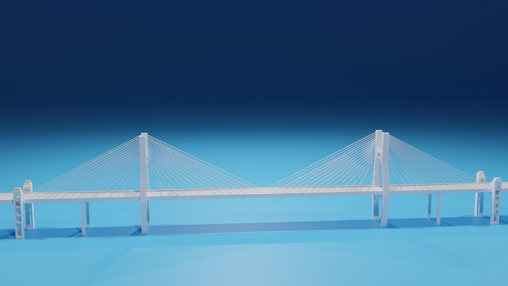 3D Cartoon Shanghai Nanpu Bridge Model - TurboSquid 1781088