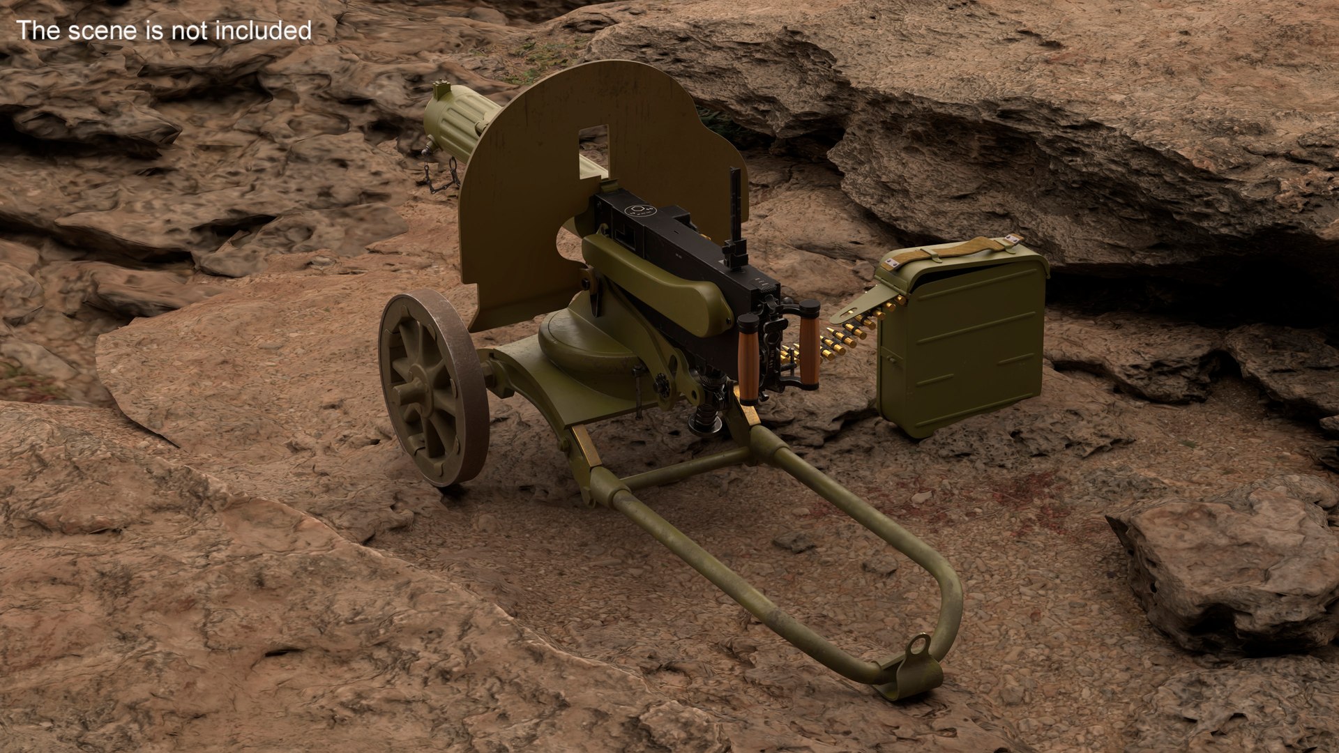 3D Soviet Maxim Machine Gun Model - TurboSquid 2202015