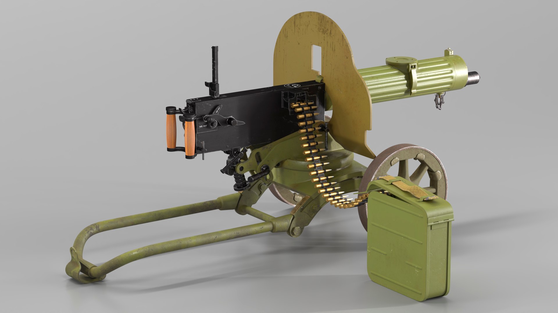 3D Soviet Maxim Machine Gun Model - TurboSquid 2202015