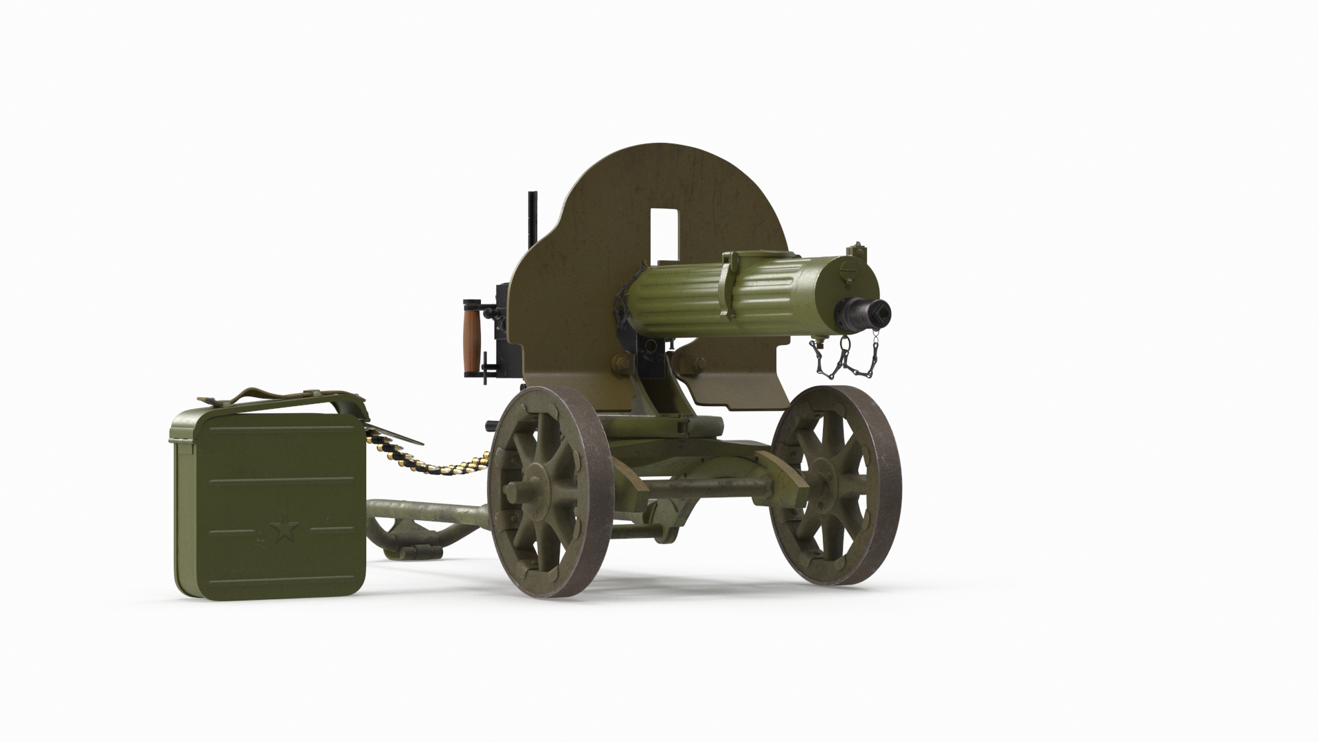 3D Soviet Maxim Machine Gun Model - TurboSquid 2202015