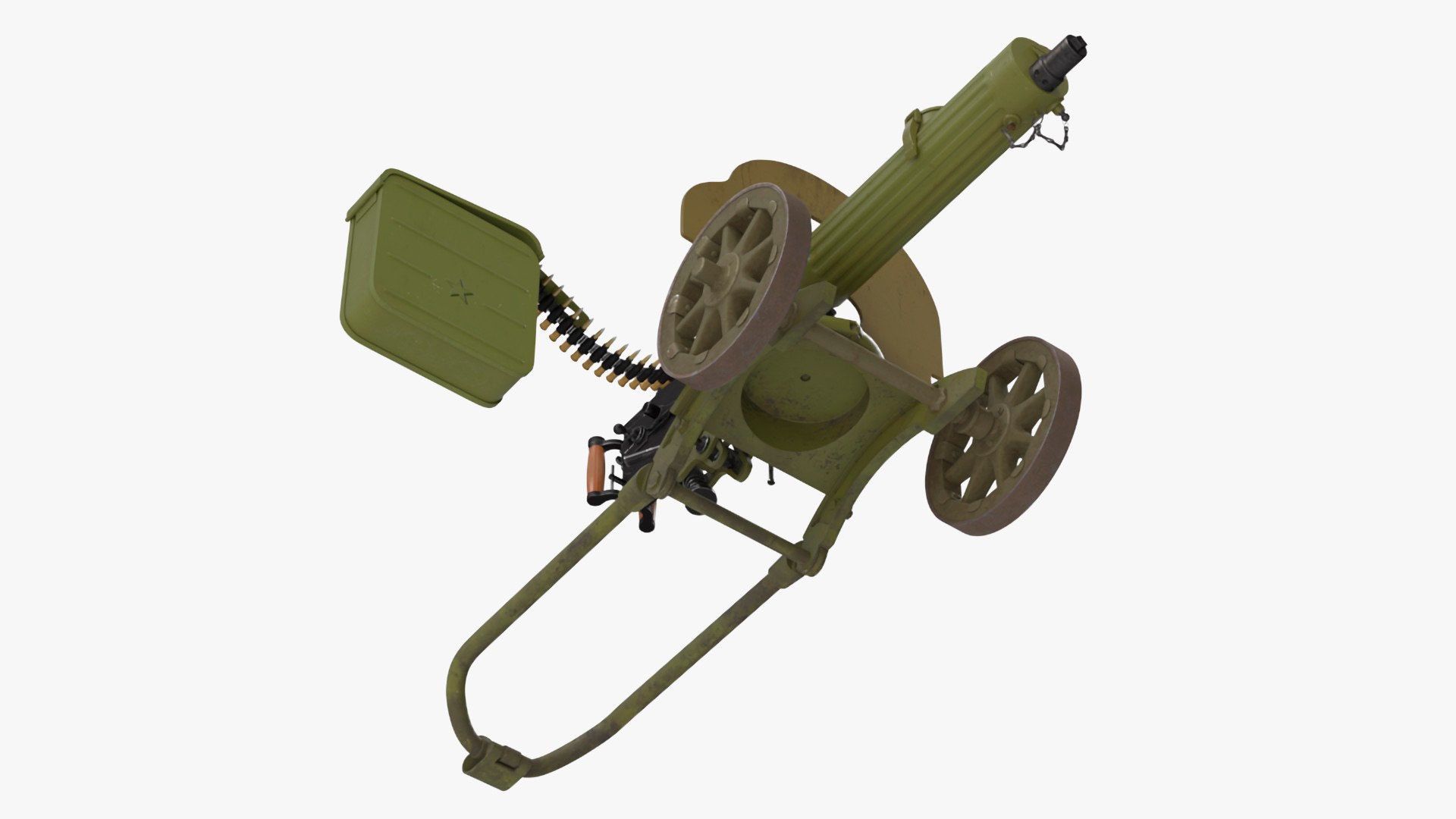 3D Soviet Maxim Machine Gun Model - TurboSquid 2202015