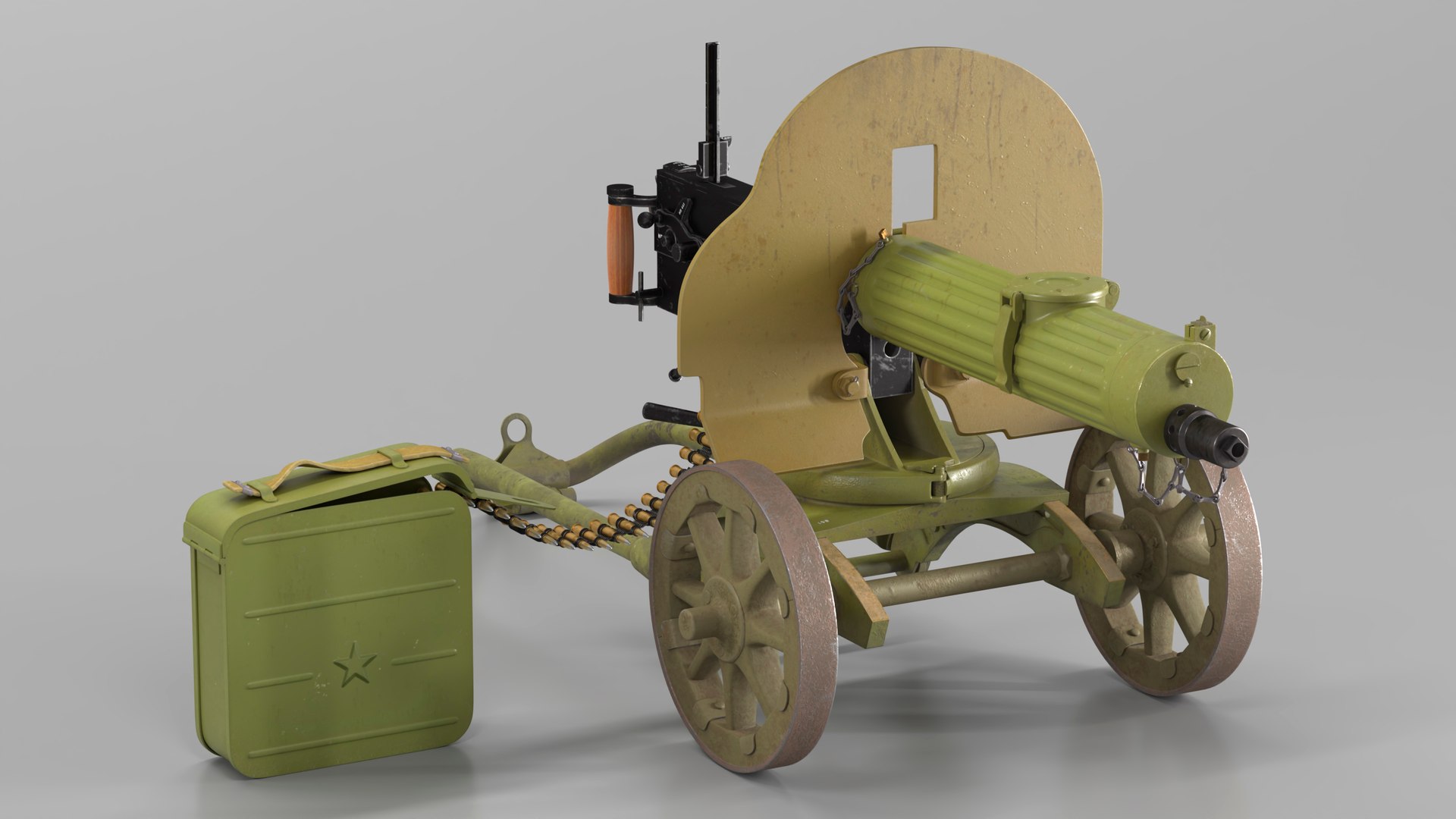 3D Soviet Maxim Machine Gun Model - TurboSquid 2202015