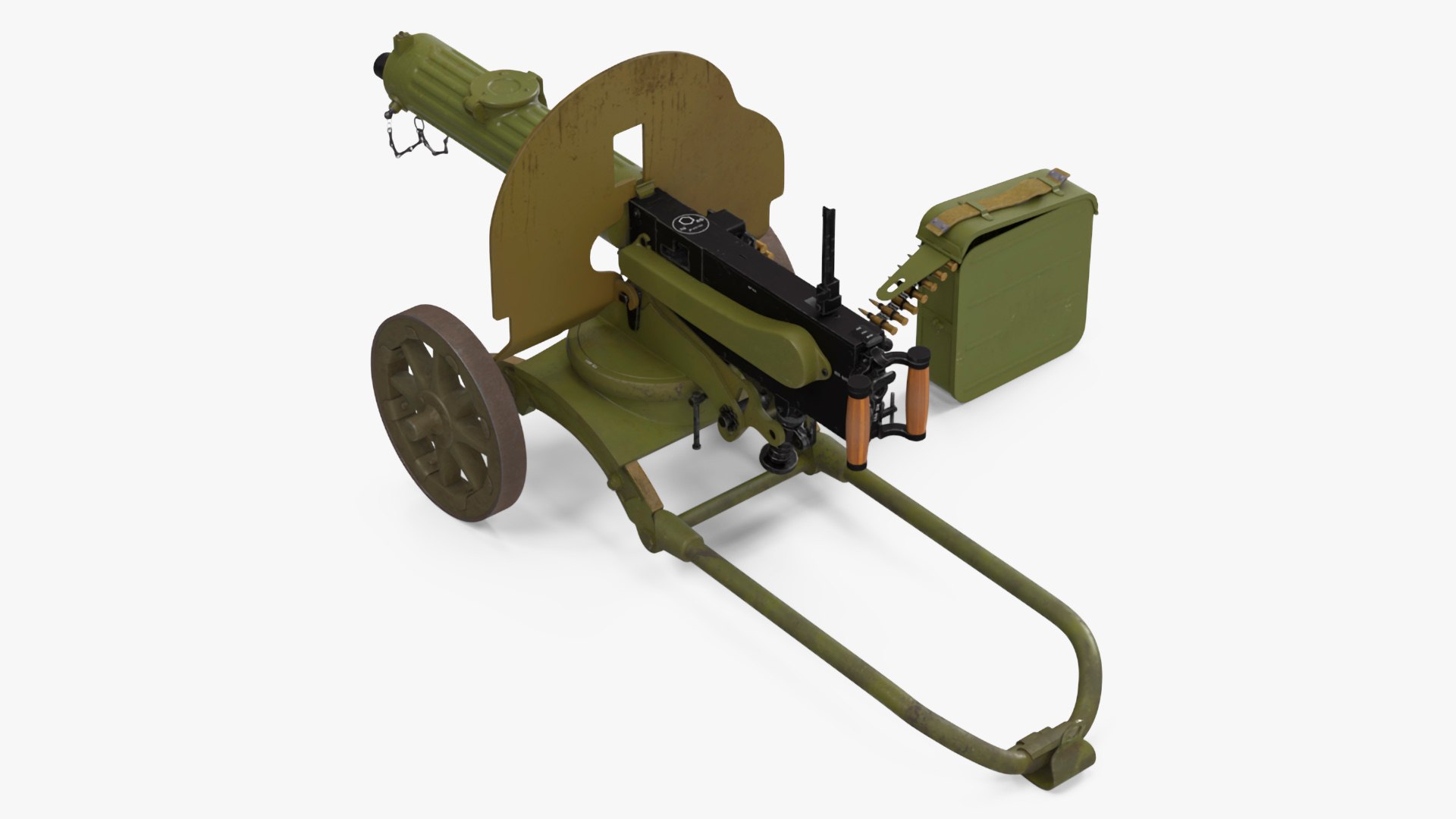 3D Soviet Maxim Machine Gun Model - TurboSquid 2202015