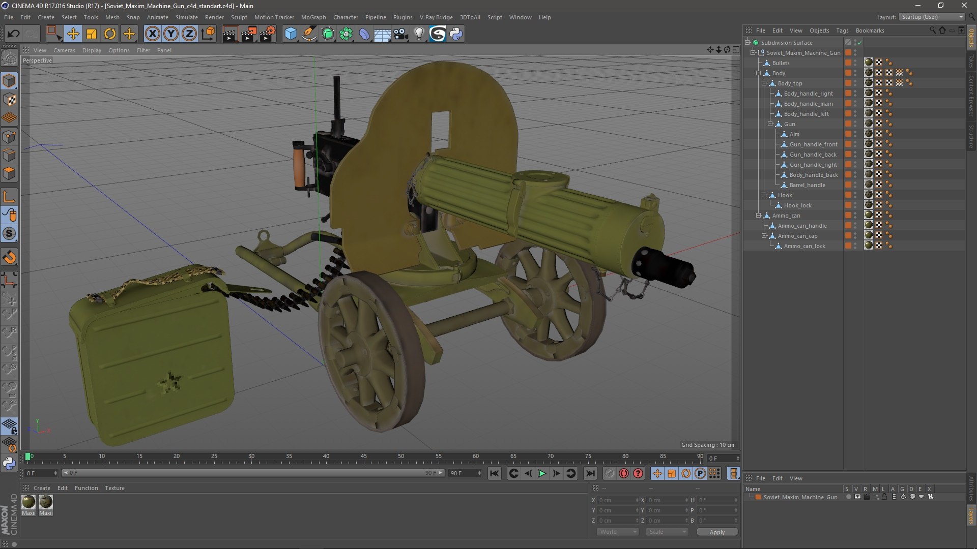 3D Soviet Maxim Machine Gun Model - TurboSquid 2202015