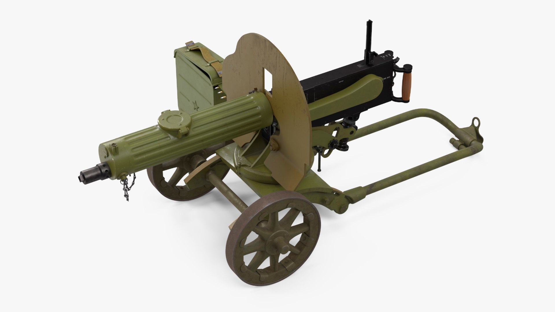 3D Soviet Maxim Machine Gun Model - TurboSquid 2202015